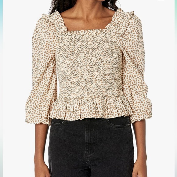The Drop | Tops | The Drop Marisol Ruffle Smocked Top | Poshmark